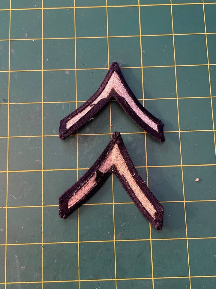 Pair of Original WW2 U.S. Army Private First Class Rank Uniform ...