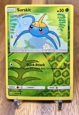 Surskit 7/149 Sun & Moon Common Reverse Holo Pokemon Card NM | eBay