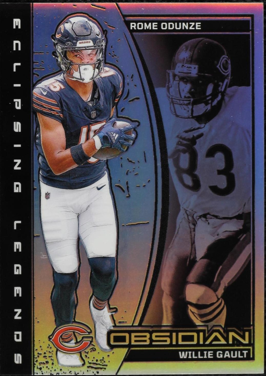 2024 Panini Obsidian - Eclipsing Legends Rome Odunze, Willie Gault #11 ...