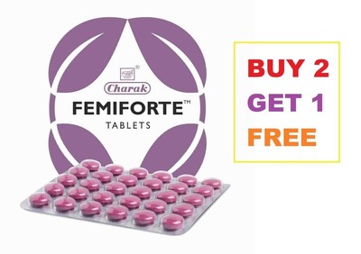 Charak Femiforte Tablets for Females 30 Tablets Free Shipping BUY 2 GET ...