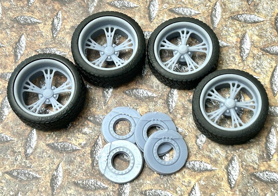 Resin 21/20 Inch “US Mags Venom” Model car Wheels/Tires 1/24 scale | eBay