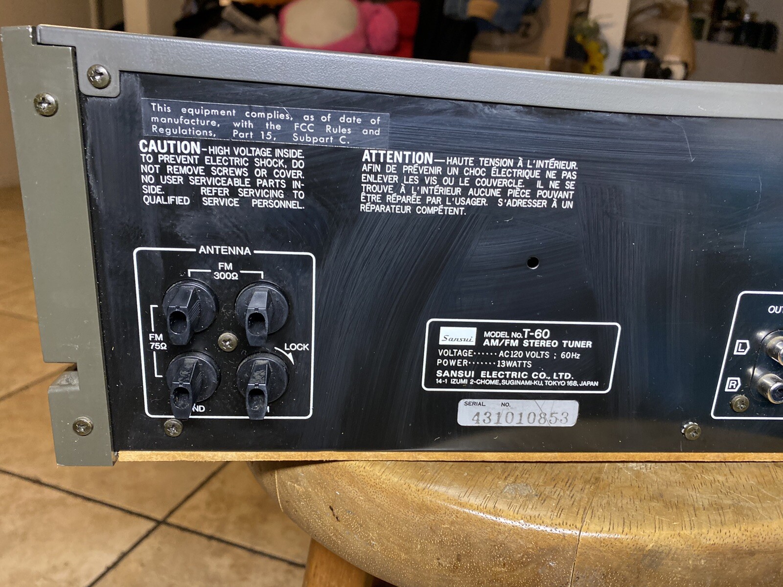 Vintage Sansui T-60 AM/FM Black Stereo Tuner TESTED | eBay