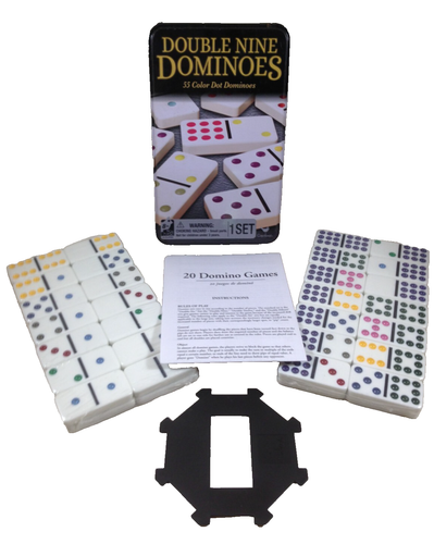 Cardnial Dominoes New Double Nine Colors 55 Pieces NEW | eBay