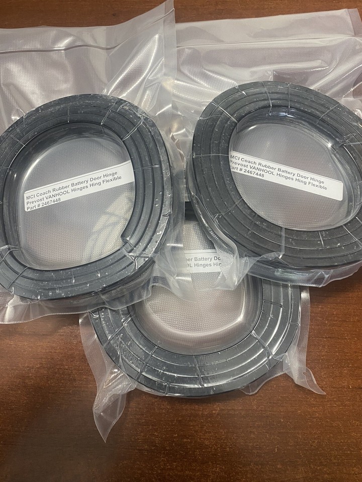 GMC,RTS,NOVA MCI Window Rubber Hinge/Seal Also Lower Door Hinge/Seal ...