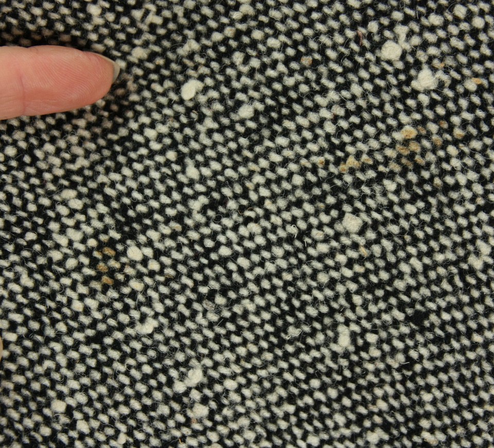 Vintage Prestige Boston Gray Wool Tweed Velvet Trim Maxi Long Full ...