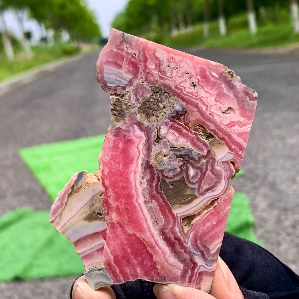 77G Rhodochrosite Crystal Slab Slice AAA+ Love / Compassion / Light ...