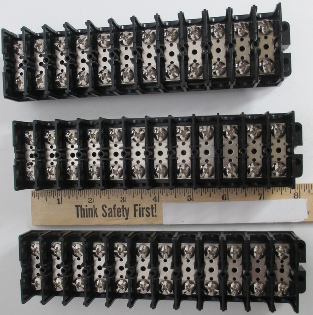 Kux12-bp 12 Terminal Block Heavy Duty BUSS Bussman Eaton for sale ...