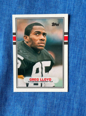 DCC: 1989 Topps Traded Greg Lloyd Rookie RC Pittsburgh Steelers #115T ...