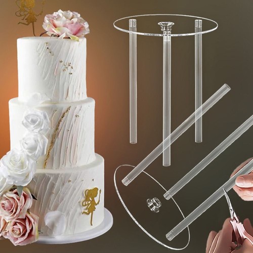 Plastic Cake Tier Support Cake Stands Support Round Cake Board | eBay ...