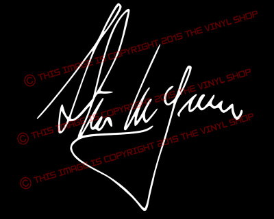 NEW Steve McQueen Signature Vinyl Decal Sticker Autograph BADASS actor ...