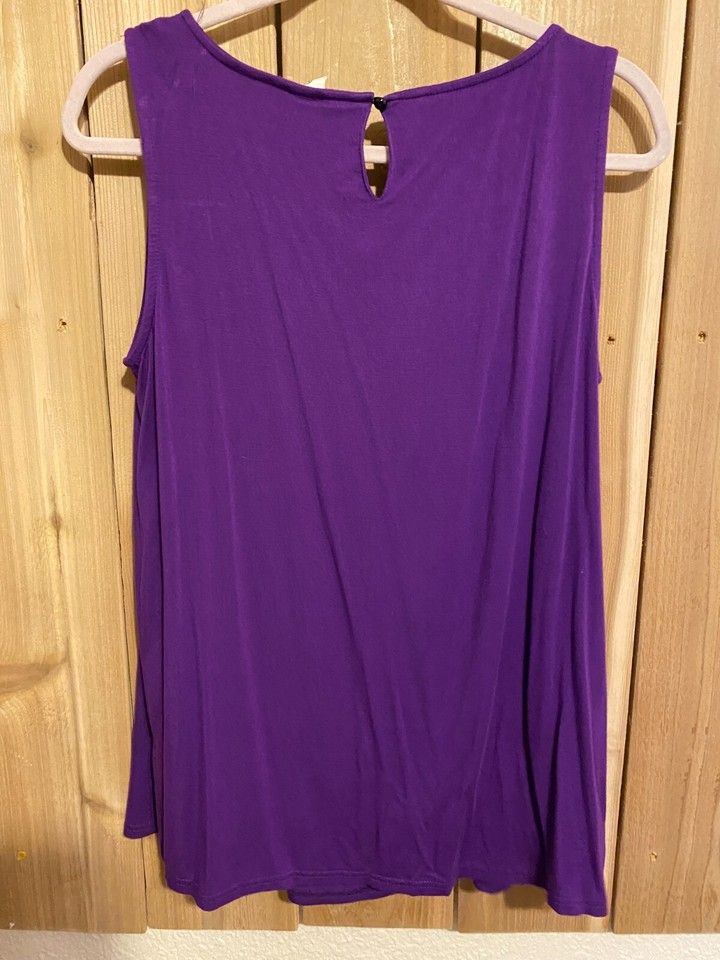 Igenjun purple Sleeveless Top size xl NWOT | eBay