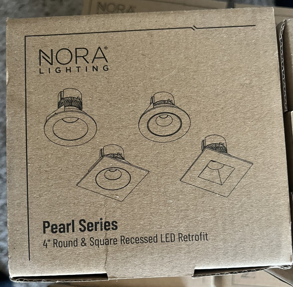 1 Nora Lighting NPR-4RNDC30X Pearl 4" LED Recessed Trim - 3000K - White ...