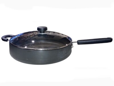 Pampered Chef 12" Skillet Fry Pan w/ Lid, Non-Stick, Hard-Anodized ...