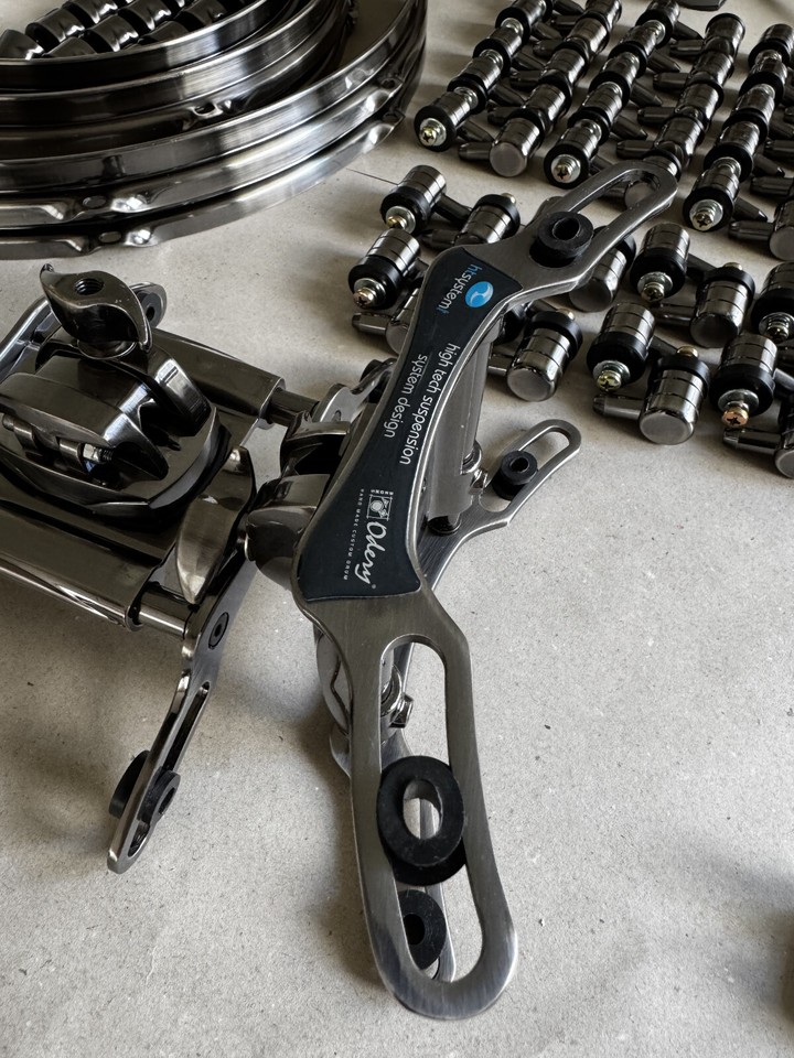 Odery Custom Drum Parts in Brushed Old Silver für 10, 12, 16" + Bass ...