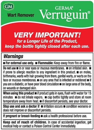 Verruguin Liquid Wart Remover Salicylic Acid 17% Removedor De Verrugas ...