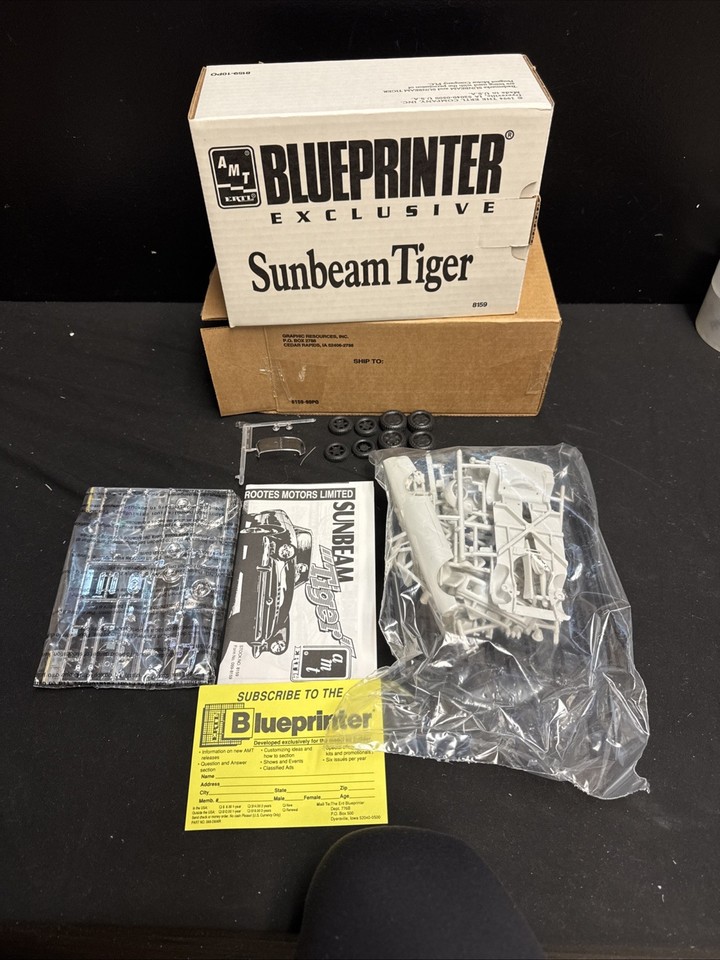 AMT ERTL 8159 Blueprinter Exclusive Sunbeam Tiger Model Kit 1994 NIB | eBay