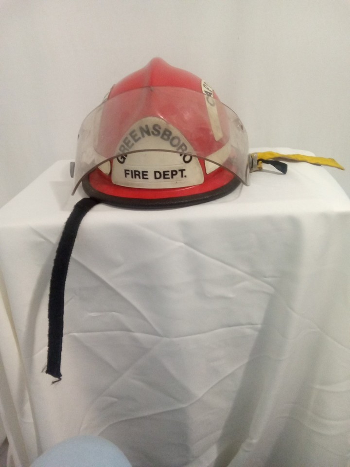 Vintage fireman helmet model CHIEFTAIN CITATION firefighting. CAPTAIN ...