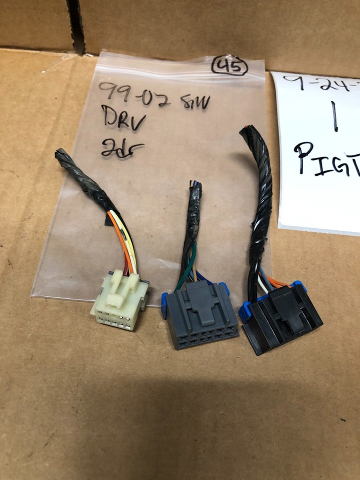 99-02 SILVERADO SIERRA DRIVER WINDOW SWITCH WIRING HARNESS PIGTAIL 45 ...