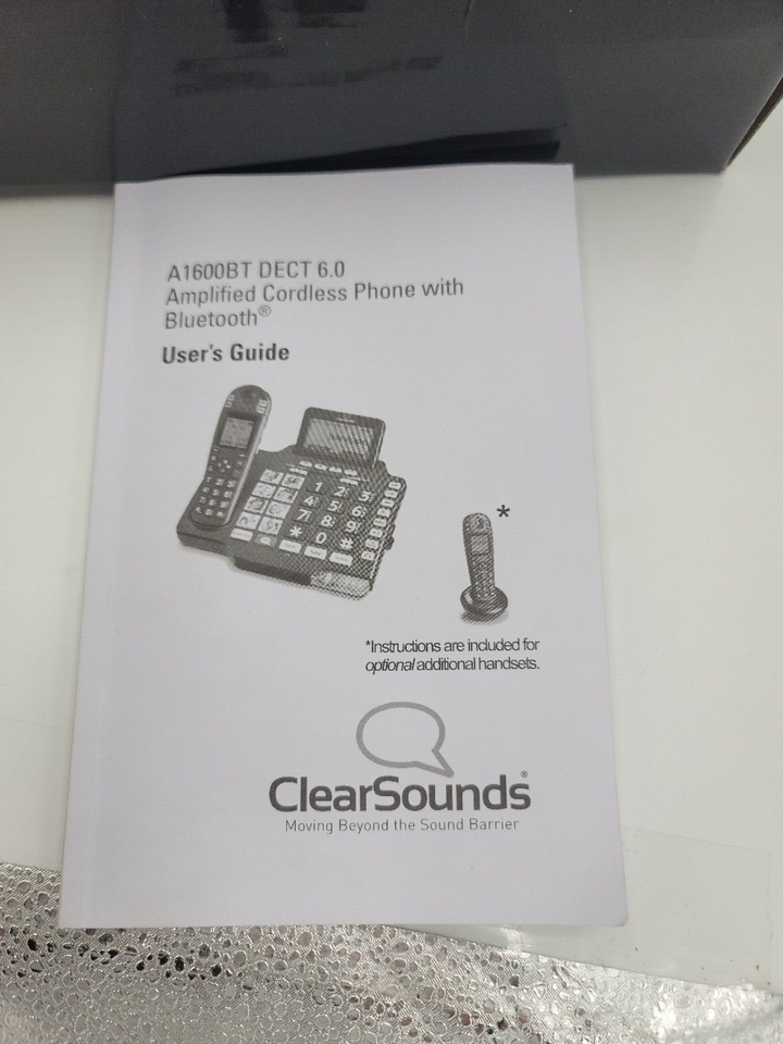 ClearSounds iConnect Amplified Cordless Phone w/ Bluetooth A1600BT | eBay