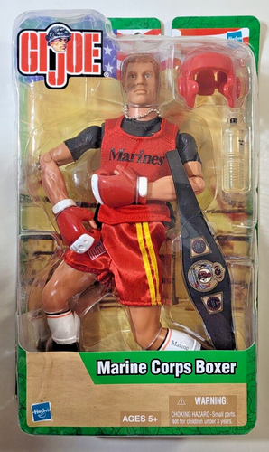 New 2003 GI Joe Marine Corps Boxer! Hasbro 12". Sealed Package. Minor ...