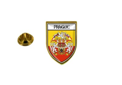 pins pin's flag national badge backpack hat shield prague czech praha ...