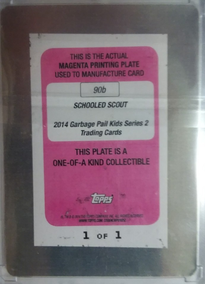 Garbage Pail Kids 2014 Series 2 90B Schooled Scout Magenta Printing ...