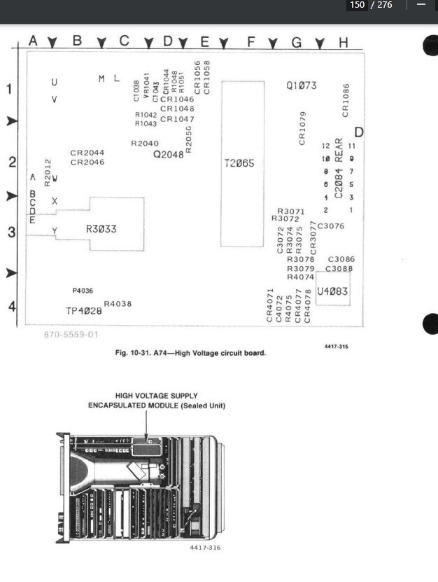 Tektronix 494P Spectrum Analyzer HV Boards *UNTESTED - PARTS NOT ...