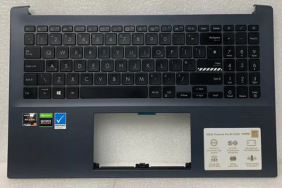 TBF Asus Vivobook Pro 15 Ryzen 5000 9 OLED Palmrest UK Keyboard AMD ...