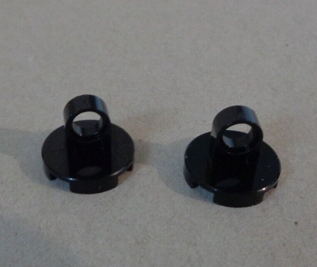 2 X LEGO Black Round Plate With Eye (size 2x2) - 6010831 (parts ...