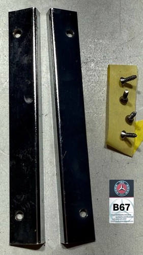 73-85 Mercedes R107 Footwell Kick Panel/ Plate Chrome SET Left+Right ...