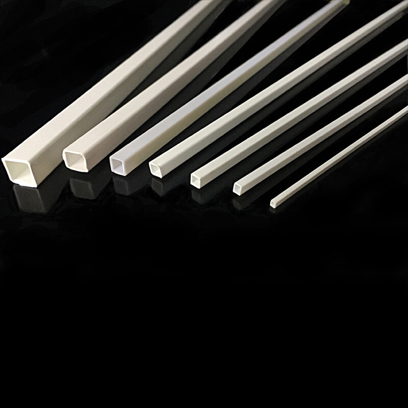Plastic White Square Tube ABS Hollow Square Pipe 25cm Length for ...