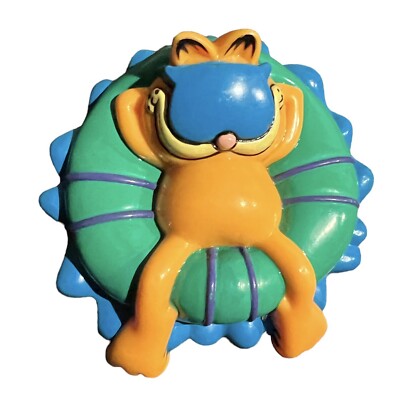 VTG 1999 GARFIELD Floatie Swimming Sunglasses Relaxing Pool Figure | eBay