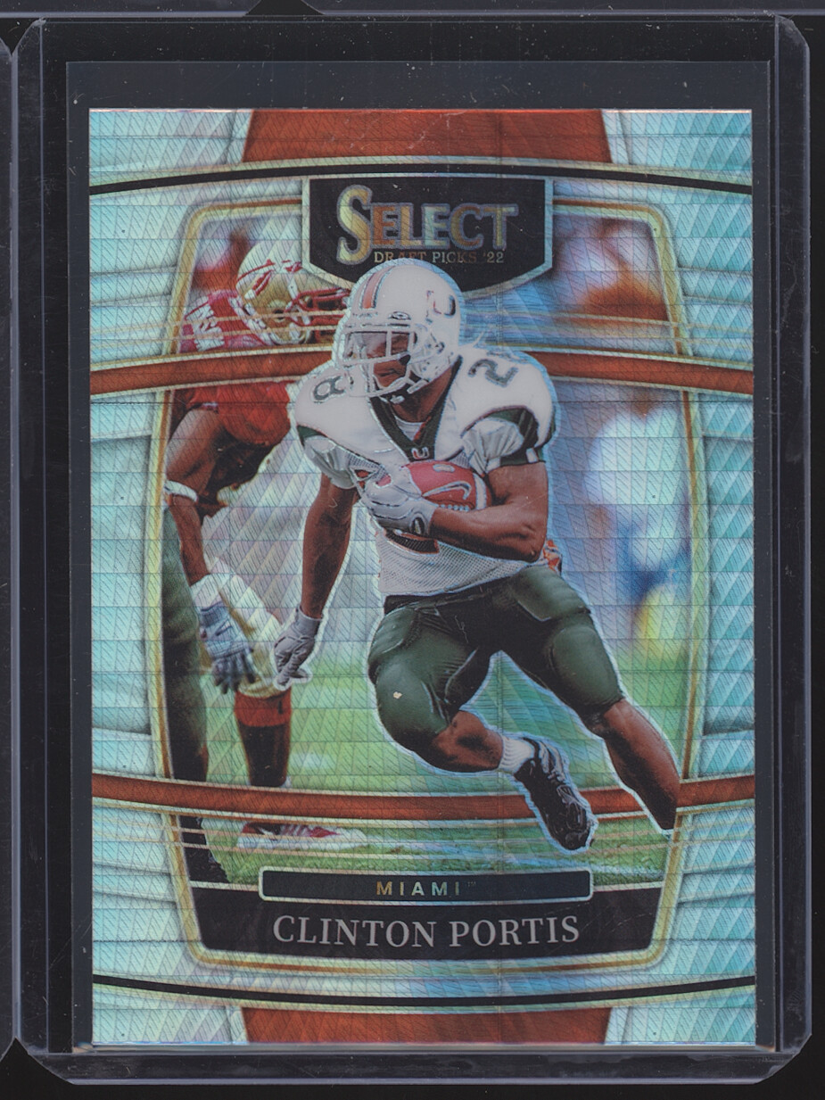 Clinton Portis 2022 Select Draft Picks Hyper Prizm Miami Hurricanes AA ...