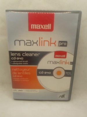 Maxell CD340 Maxlink Pro Laser Lens Cleaner Kit **GAME STATIONS ...