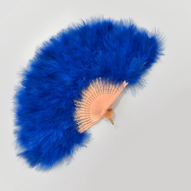 Feather Hand Fan Folding Fancy Dress Party Vintage Dance Costume ...