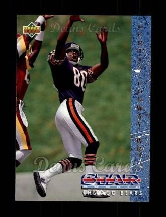 1993 Upper Deck #10 Curtis Conway Bears RC Southern California 8 - NM ...