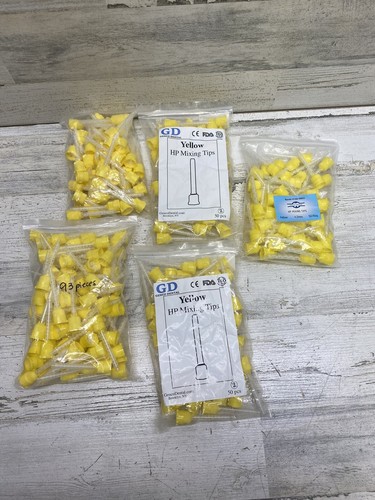 Dental Yellow HP Mixing Tips Genco Type 293 x 4.2mm Light Body 293pc ...