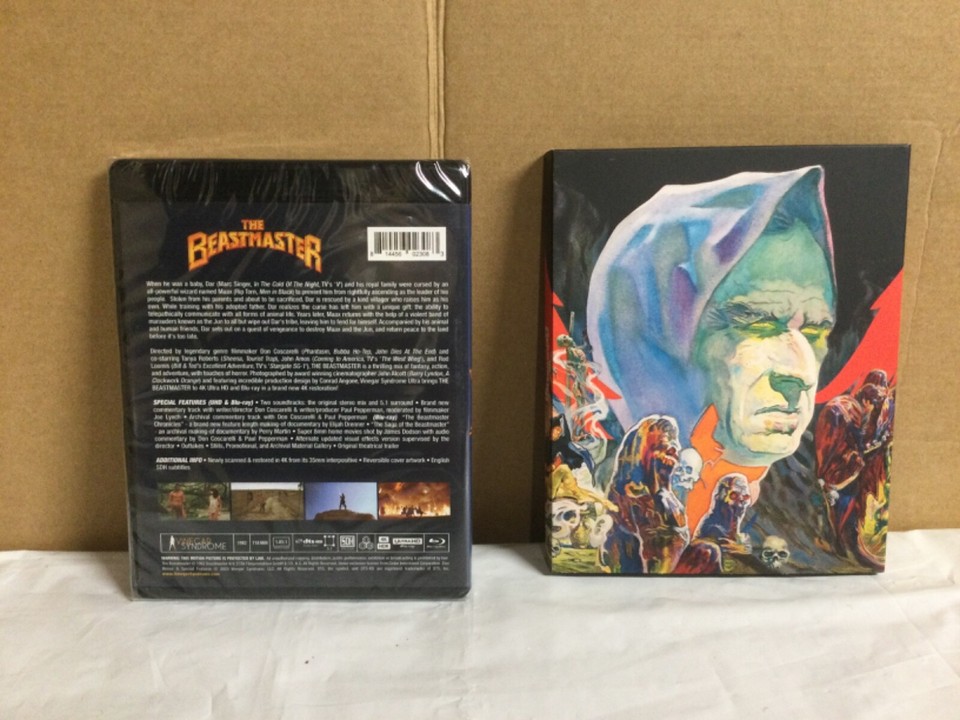 The Beastmaster 4K Ultra HD + Blu-ray + Slipcover Marc Singer Tanya ...
