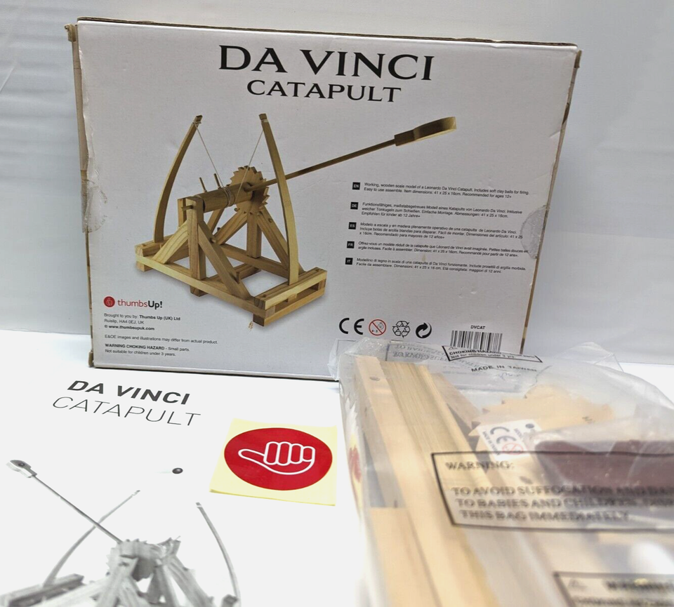Da Vinci Catapult Building Kit Thumbs Up Brand New | eBay