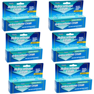 6 Natureplex Hydrocortisone 1% Itch Rash Relief Cream Max Strength 1 oz ...