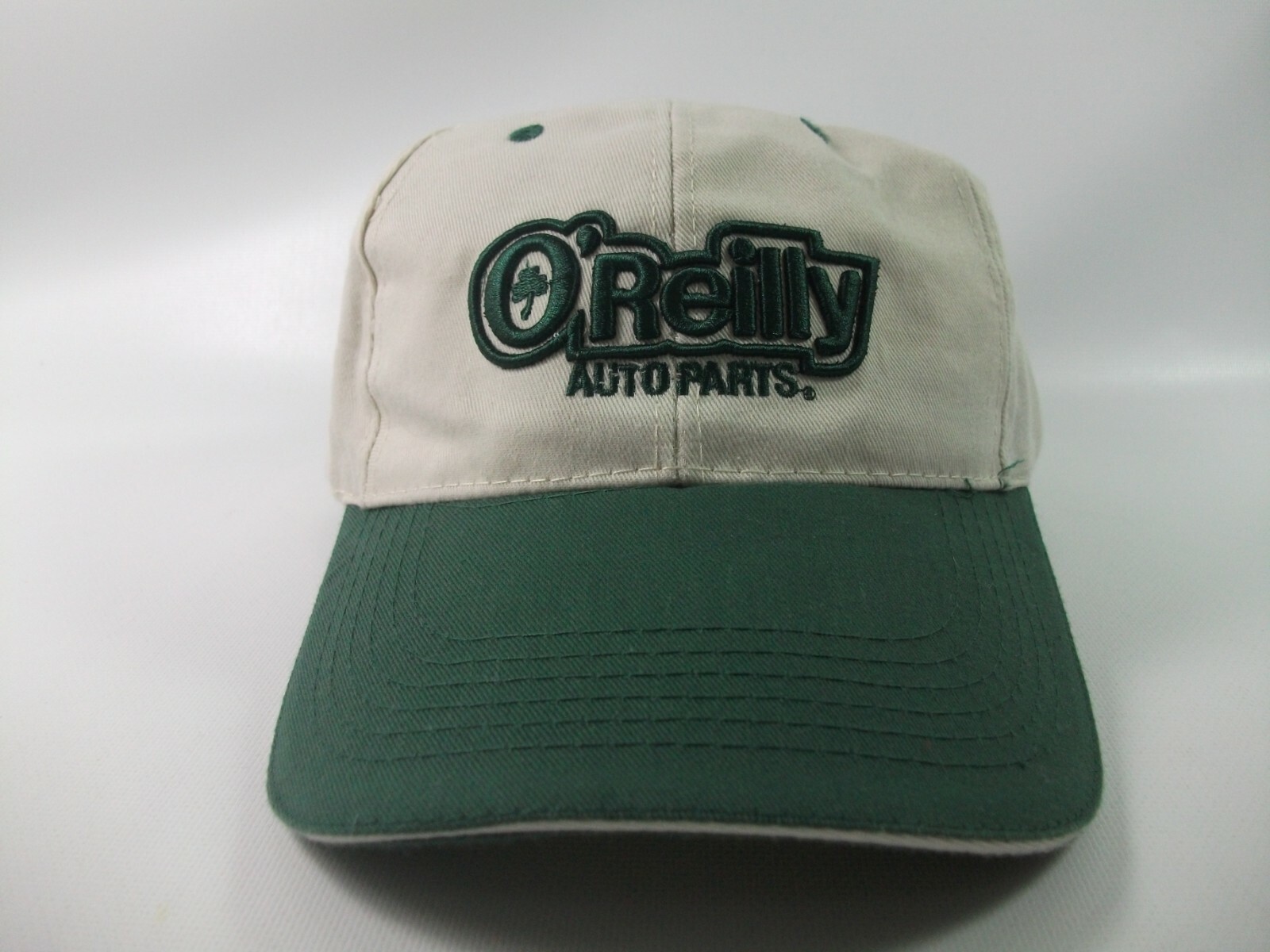 O'Reilly Auto Parts Hat Green Beige Hook Loop Baseball Cap | eBay