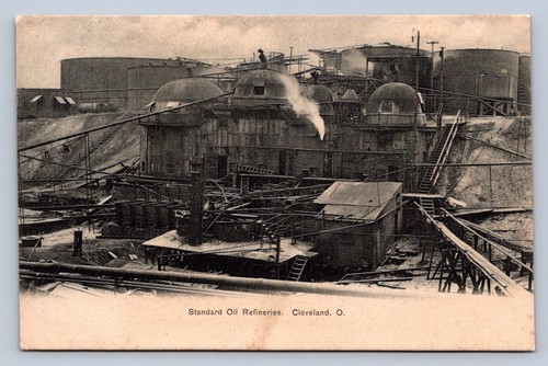 JH4/ Cleveland Ohio Postcard c1910 Rockefeller Standard Oil Refinery 10 ...