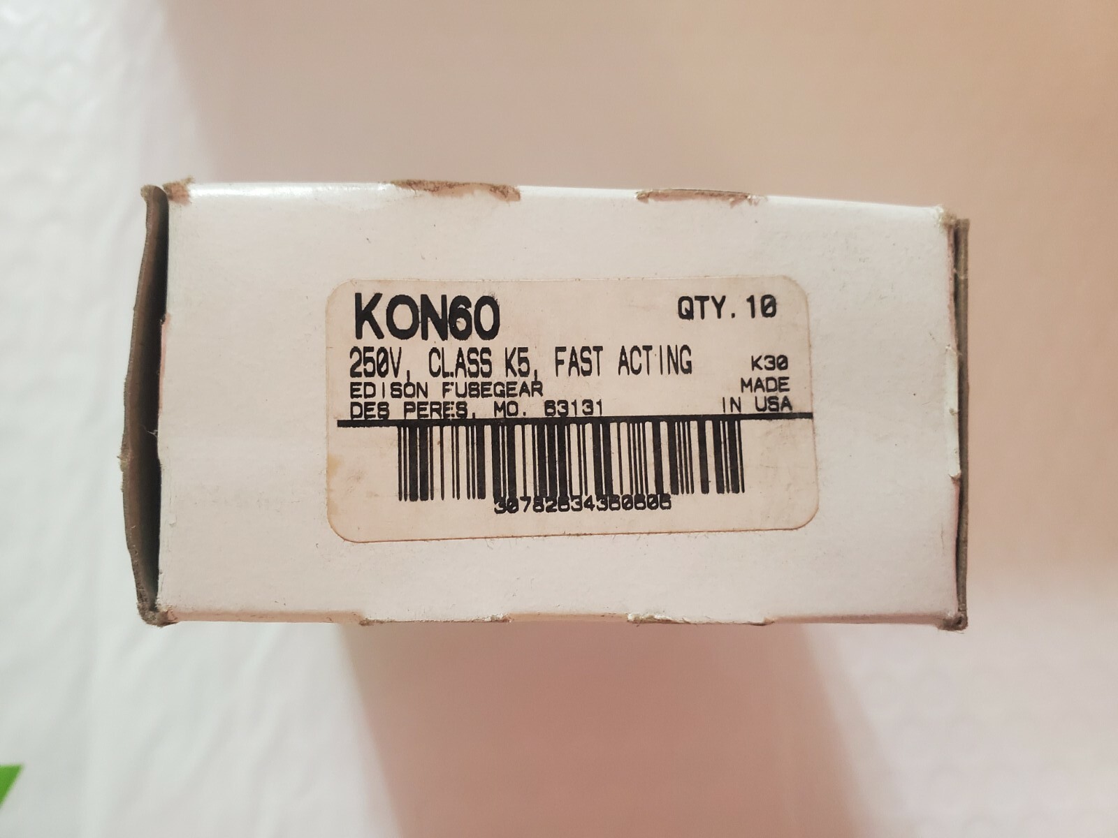 10 EDISON ONE TIME CLASS KS KON60 RELIANCE / EDISON ONE-TIME CL K5 FUSE 60A 250V | eBay