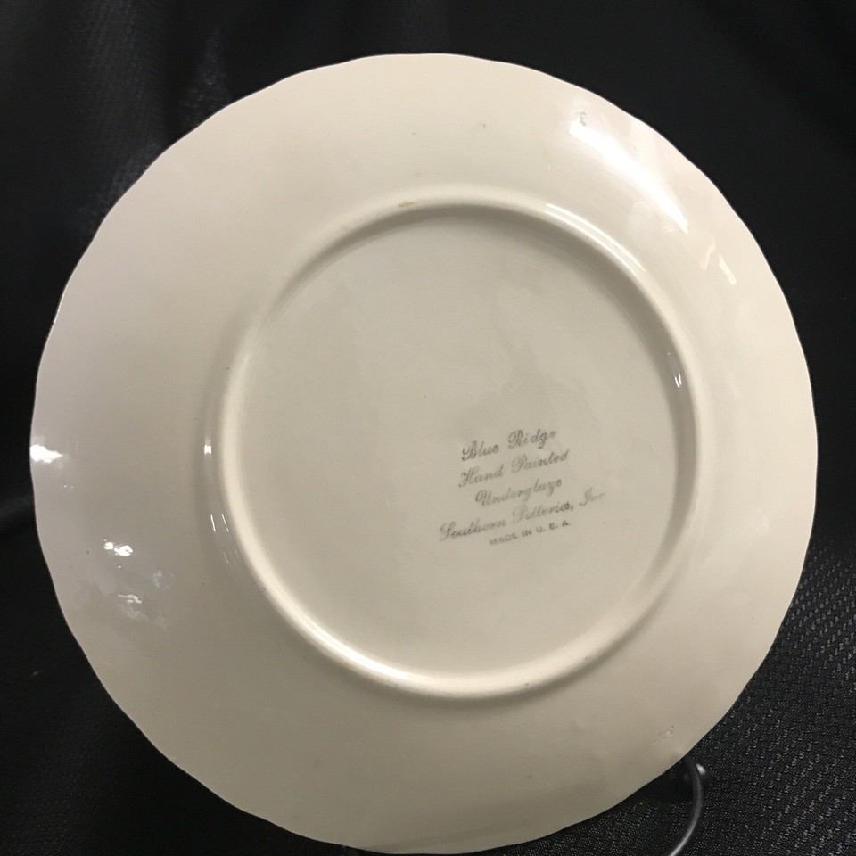 Blue Ridge/Southern Potteries Plate STRAWBERRY PATCH, part of Jubilee ...