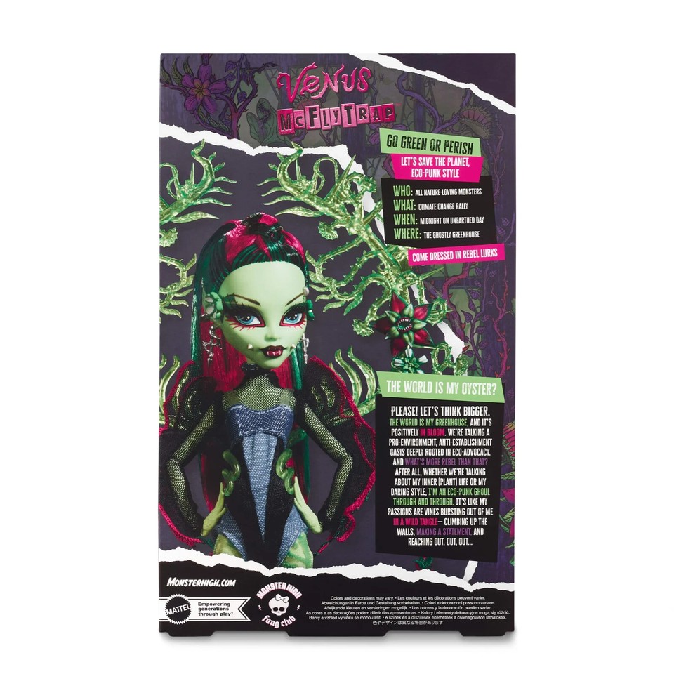 Monster High Skullector Venus McFlytrap Fashion Doll Mattel Fang Club 2025 | eBay