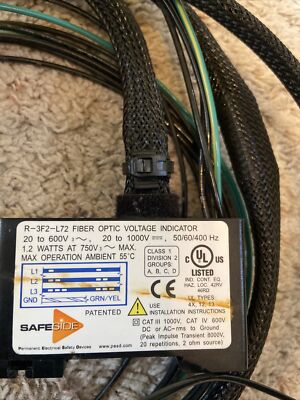 R-3F2-L72 Optical Light Cable Voltage Indicator Safeside Fiber Optic ...