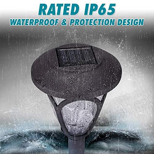 Solar Lights Outdoor 10 Pack Solar Pathway Lights Solar Powered Garden ...
