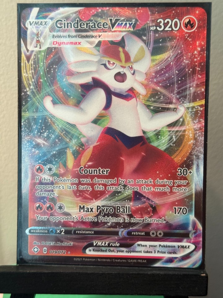 Holo Cinderace VMAX 019/072 Ultra Rare Shining Fates Pokemon TCG | eBay