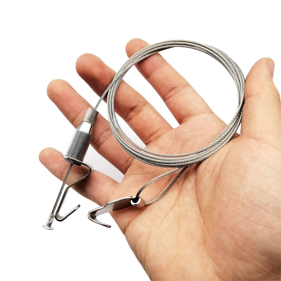 Adjustable Picture Photo Frame Painting Light Rail Ceiling Hook Hanger ...