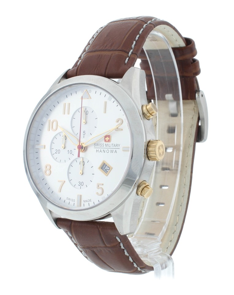 Swiss Military Hanowa Helvetus Chrono 43mm Quartz Men's Watch 6-4316.04 ...